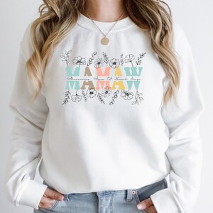 Customizable Mamaw Png Mamaw Shirt Mamaw Sweater Split Name File ...