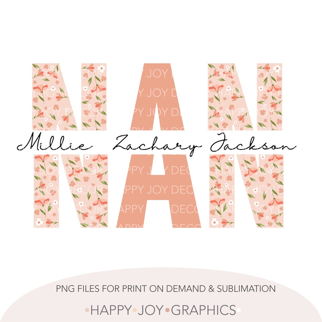 Customizable Nan Png Sublimation Template Custom Png Design - Etsy