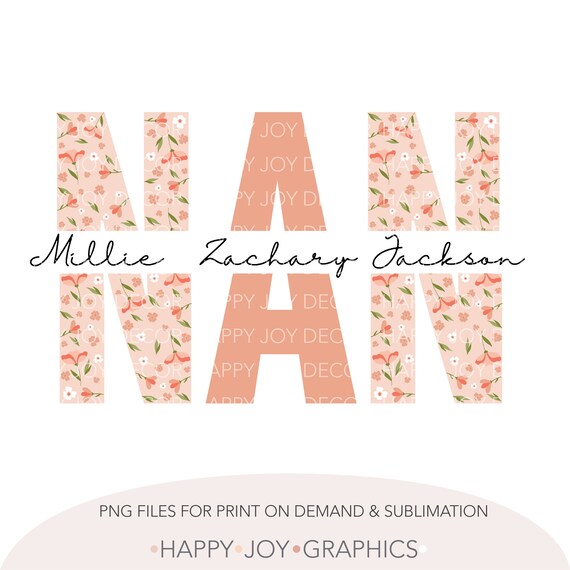 Customizable Nan Png Sublimation Template Custom Png Design - Etsy