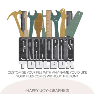 Customizable Grandpa Png Sublimation, Custom Grandpa, Tools Png ...