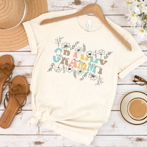 Customizable Grammy PNG Templates Grammy Floral Line Art Grammy Shirt ...