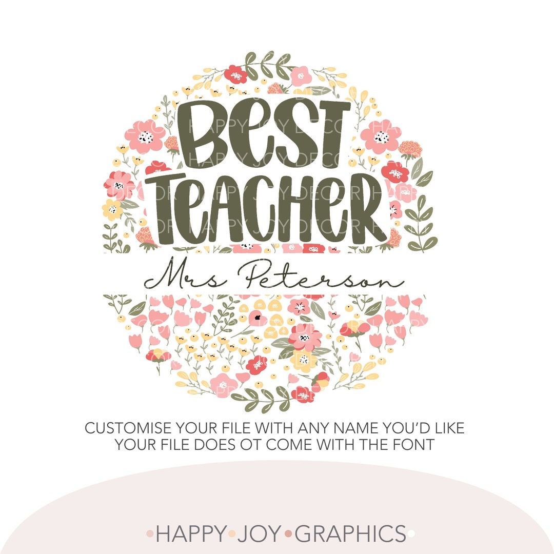 Customizable Teacher Name Png, Split Teacher Name Png, Teacher Life Png ...
