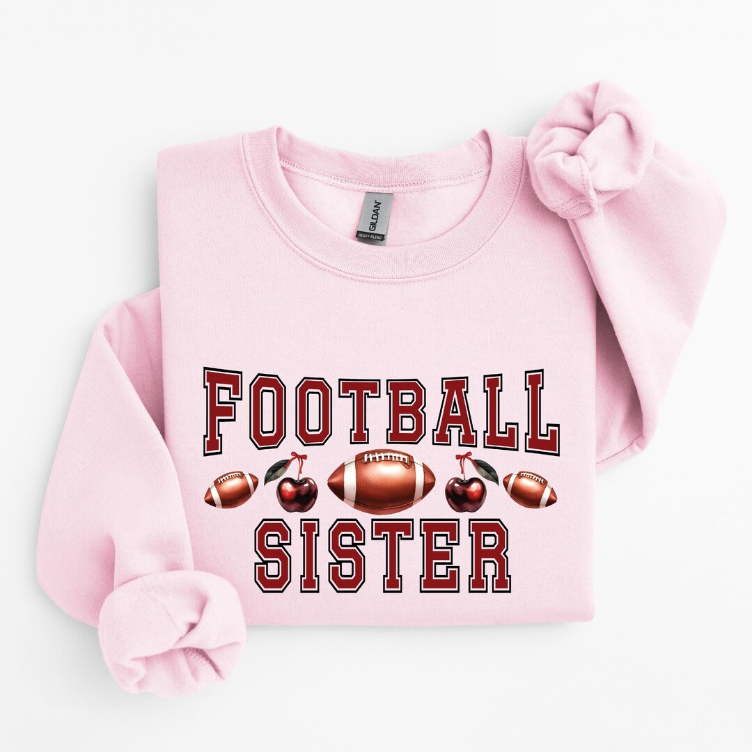 Football Sister Png Sublimation Football Sister Cherry Shirts Coquette ...