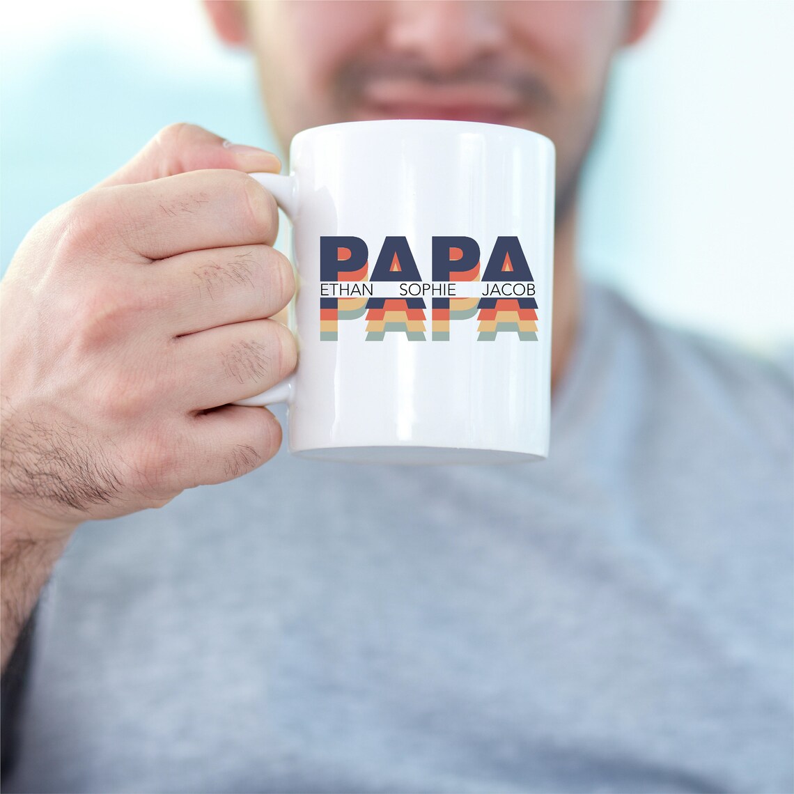 Customizable Papa PNG Template Custom Png Design Fathers Day | Etsy