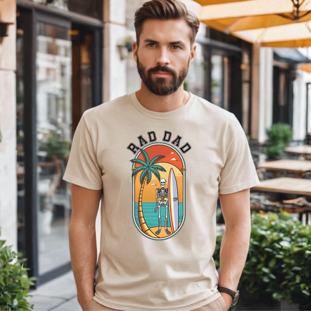 Rad Dad Png Surfer Dad Png Skeleton Png Surfing Png Surfboard Png Funny ...