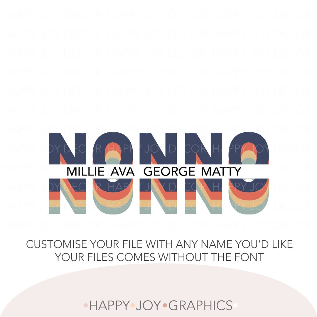 Customizable Nonno PNG Templates Custom Nonno Png Split Name File Nonno ...