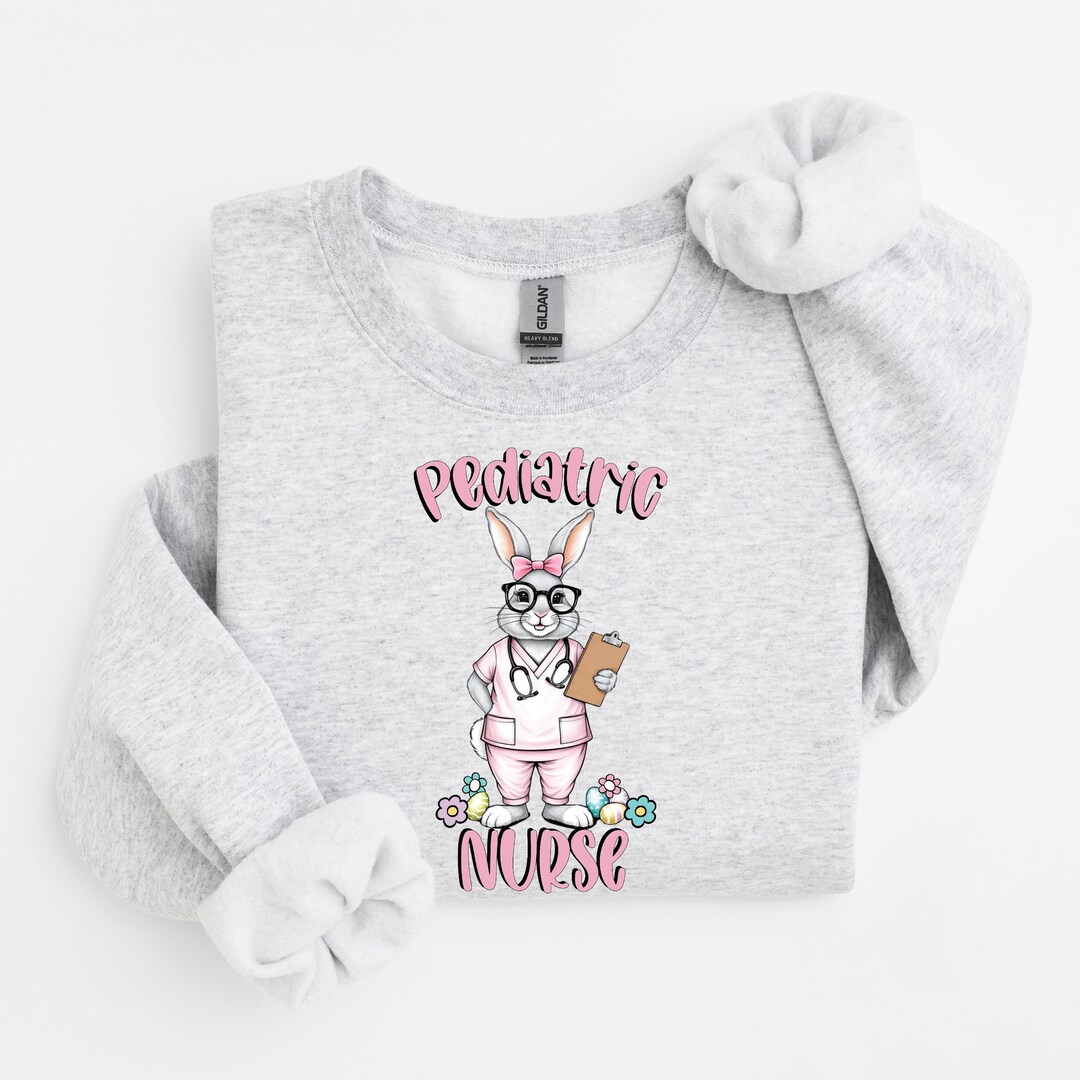 Pediatric Easter Bunny Nurse Png Pediatric ICU Nurse Shirt PICU ...
