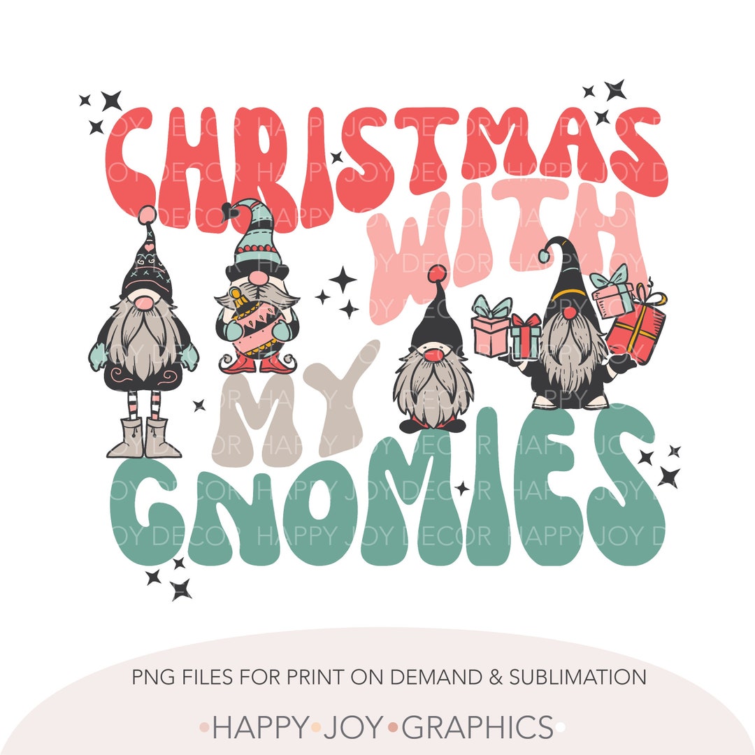 Christmas Gnomes Png Sublimation Retro Christmas Png Gnome Clipart ...