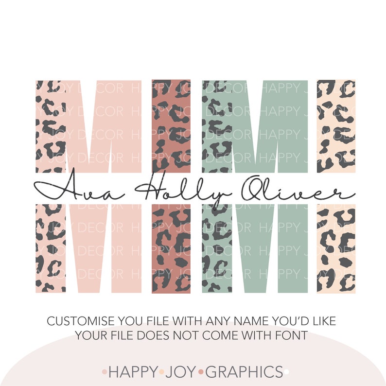 Customize Mimi Png Boho Mimi Png Sublimation Split Mimi Name - Etsy