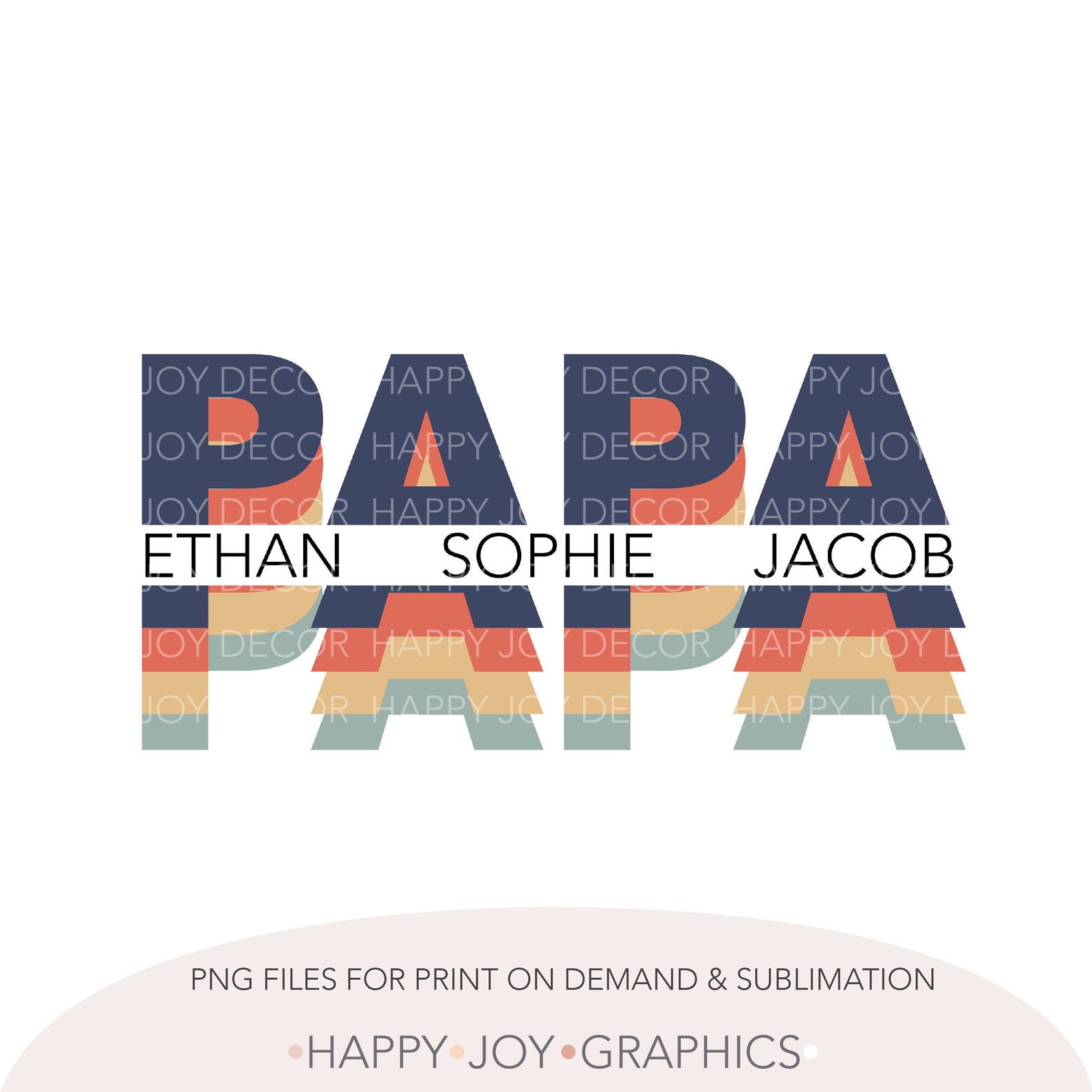 Customizable Papa PNG Template, Custom Png Design, Fathers Day Png ...