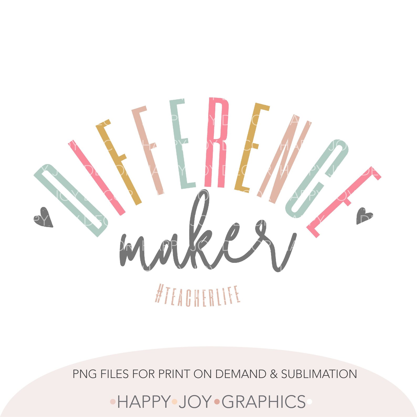 Difference Maker Png Teacher Life Png Teacher Appreciation | Etsy