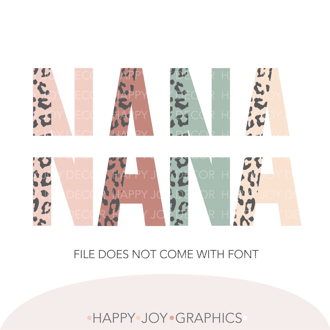 Customizable Nana PNG Templates Leopard Nana Shirt Sweater - Etsy