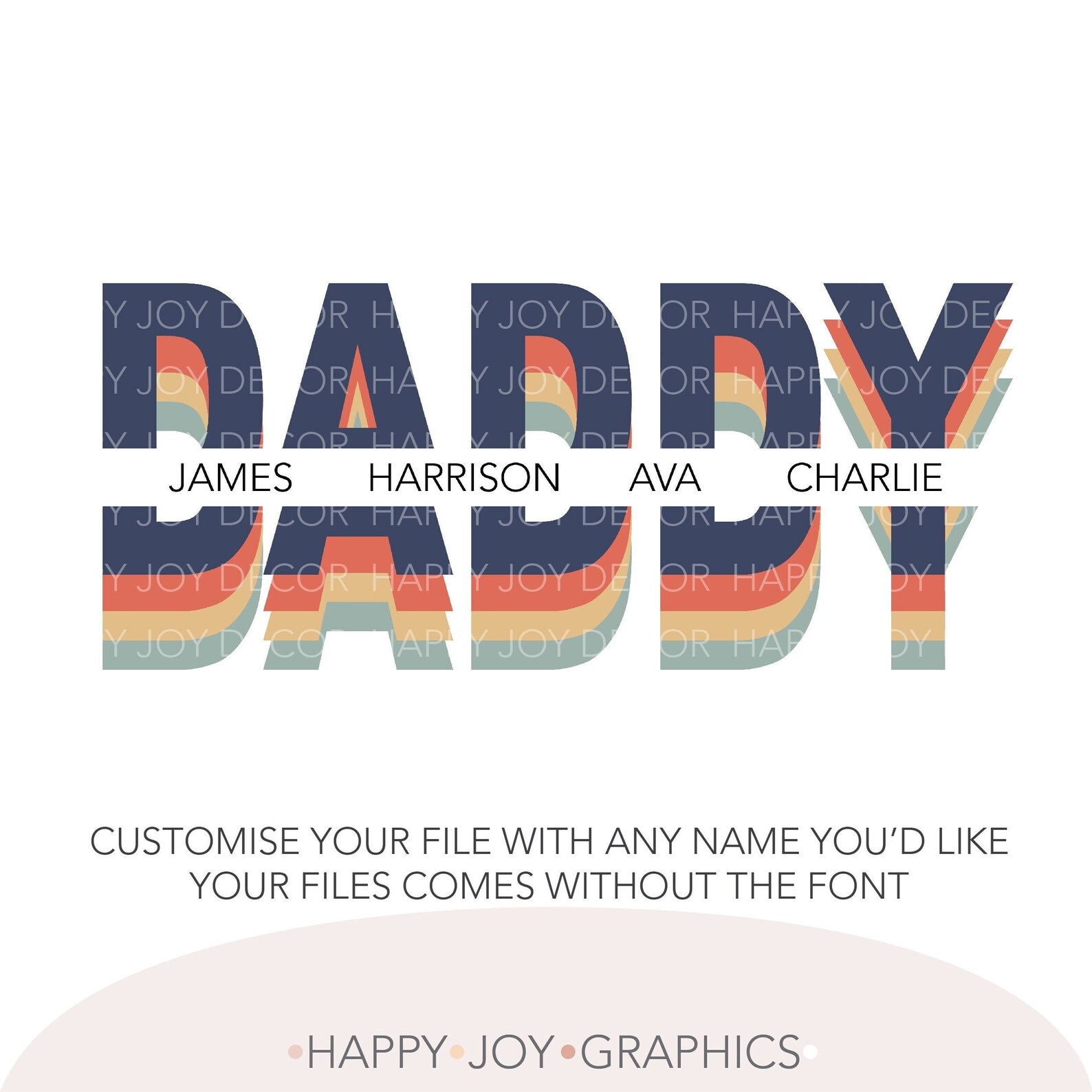 Customizable Daddy PNG Templates, Custom Daddy Png, Fathers Day Png ...