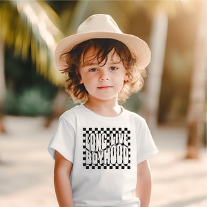 Long Live Boyhood Svg Toddler Boy Svg Retro Wavy Text Svg Checkered Svg ...