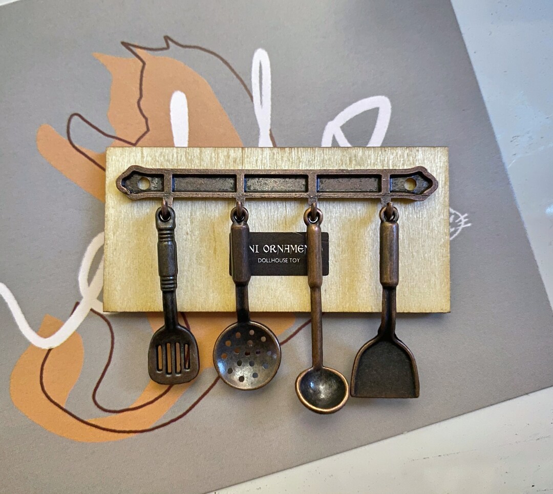 Magnetic Miniatures Utensil Set Fridge Magnets, Dollhouse, Mini Utensil ...