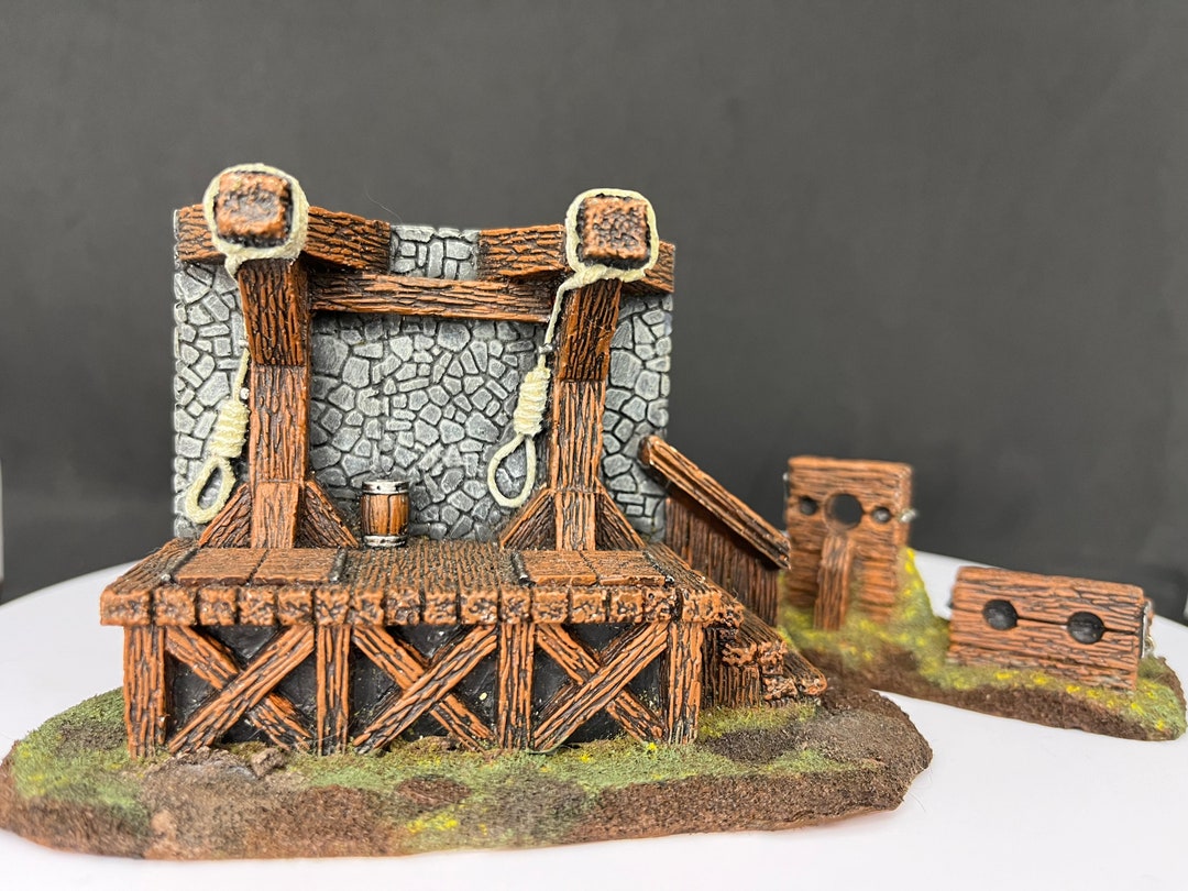 Dungeons & Dragons: Gallows and Stock Scene Pieces (resin) - Etsy