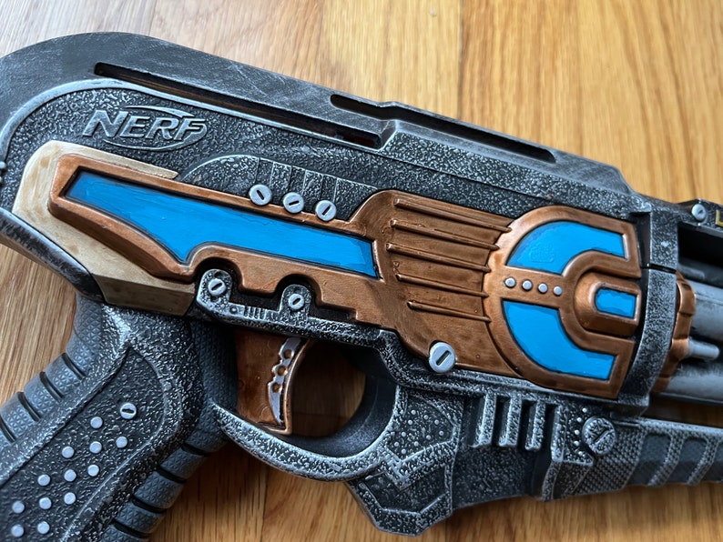 Custom Painted NERF Gun: Longarm Doomlands Impact Zone does - Etsy