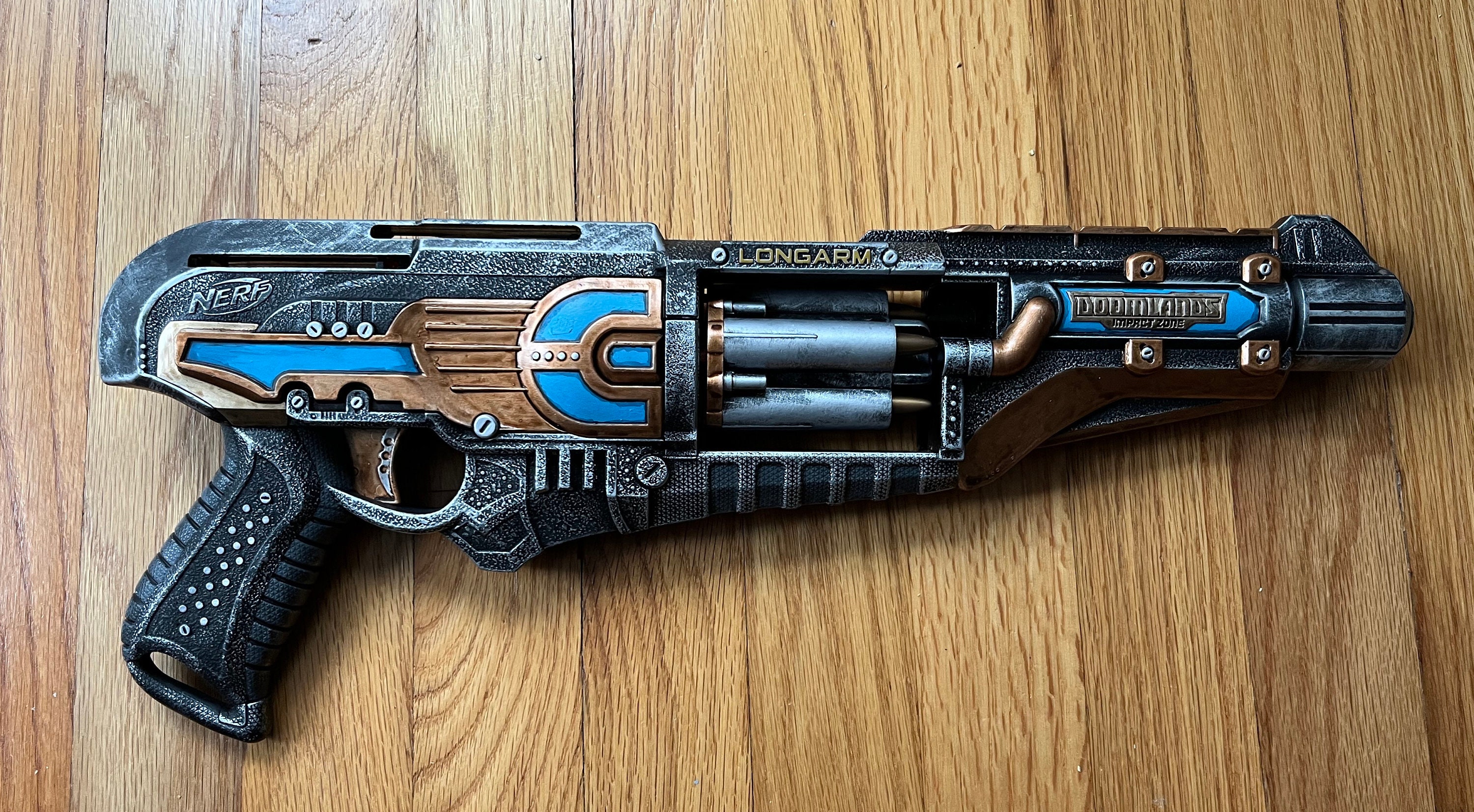 Custom Painted NERF Gun: Longarm Doomlands Impact Zone does - Etsy