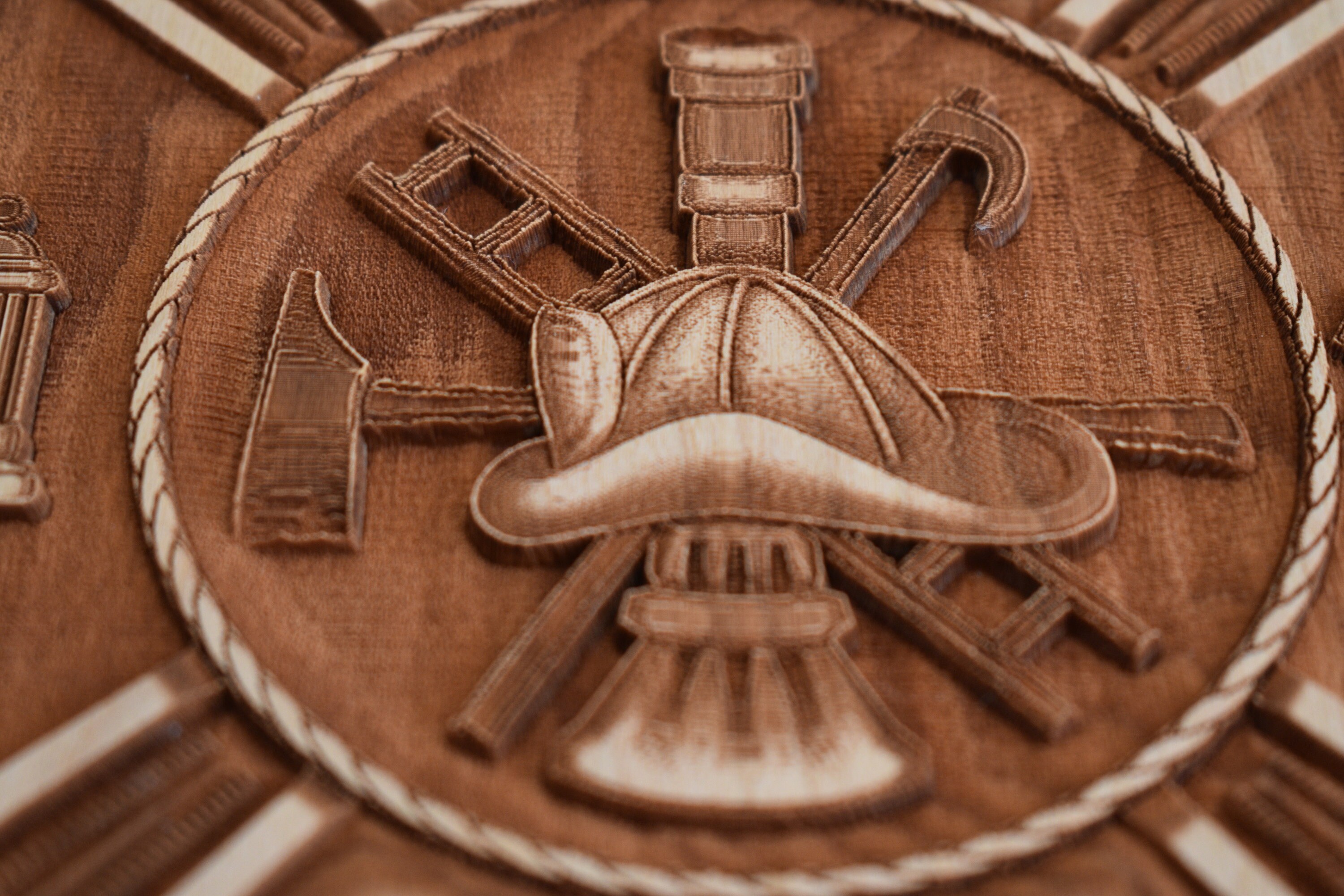 Fire Fighter, Plaque, Wood, Laser, Engraved, 3D, Personalized, Medical ...