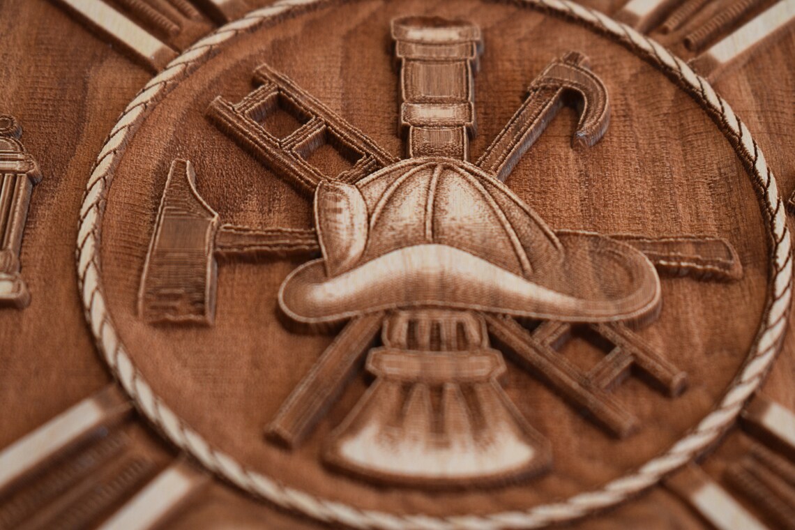 Fire Fighter, Plaque, Wood, Laser, Engraved, 3D, Personalized, Medical ...