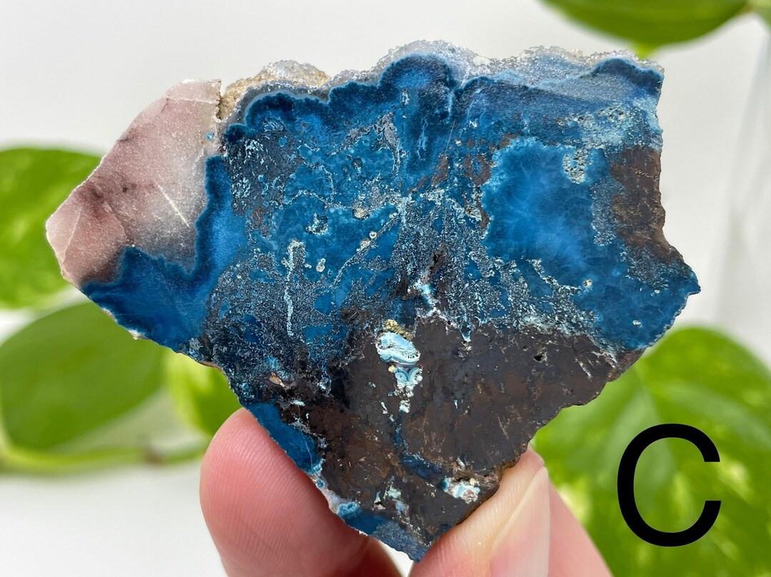 Shattuckite Polished Pieces, Beautiful Blue, With Cuprite, Quartz And ...
