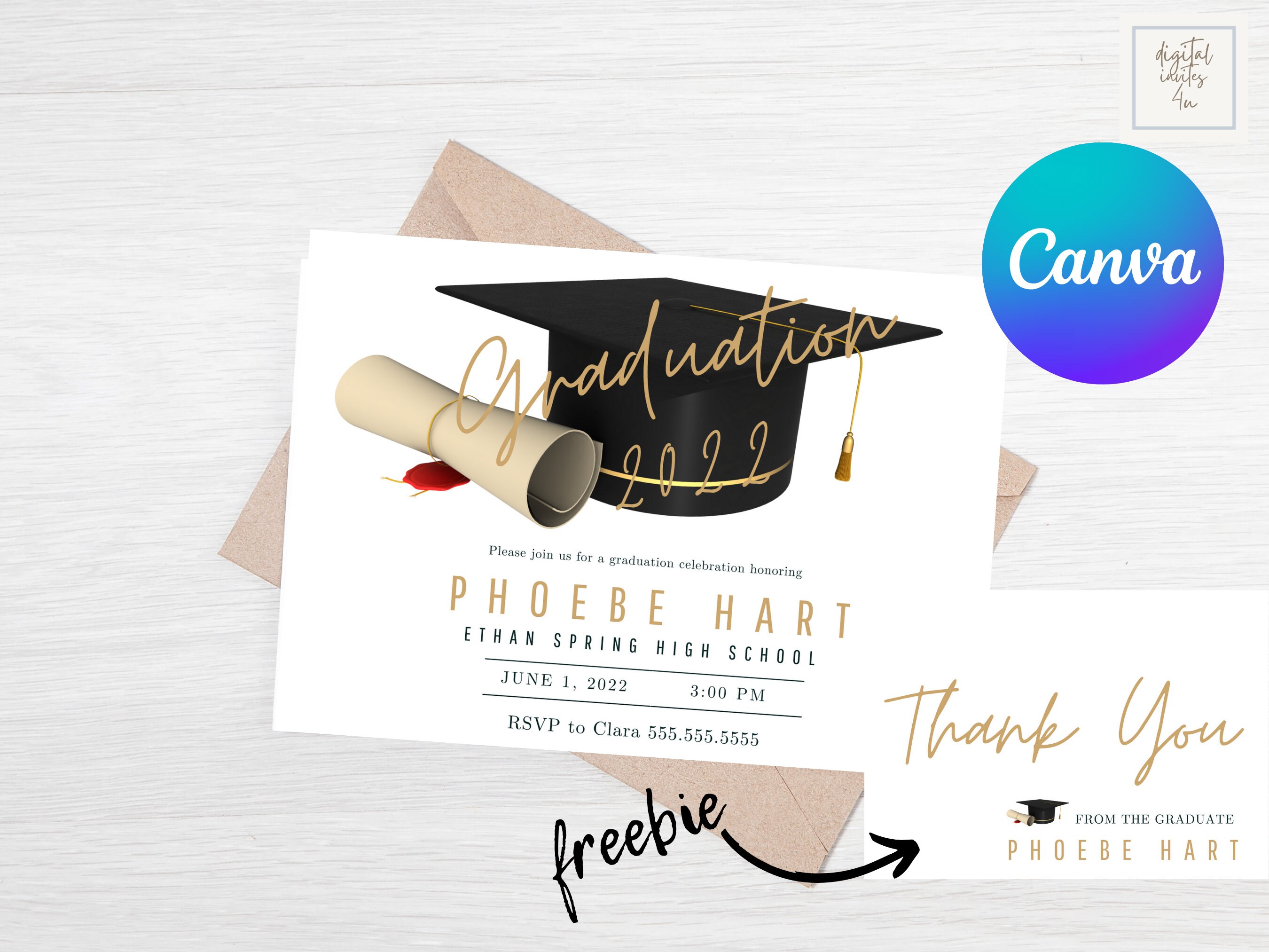 Graduation Invitations Templates 2022