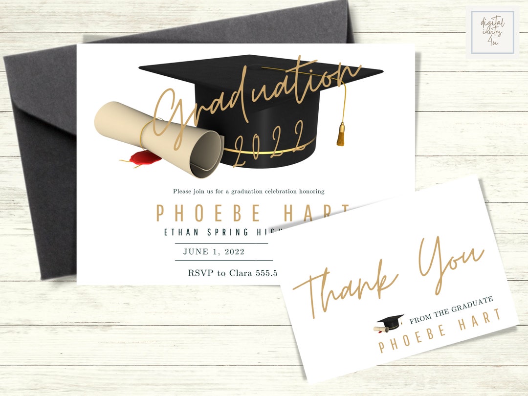 Graduation Invitation Graduation Invitation Announcement 2022 Party ...