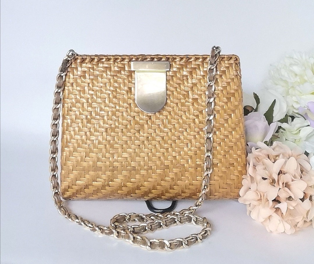 Shoulder Purse, Rodo Wicker Bag, Italian Designer Handbag, 2 in 1 ...