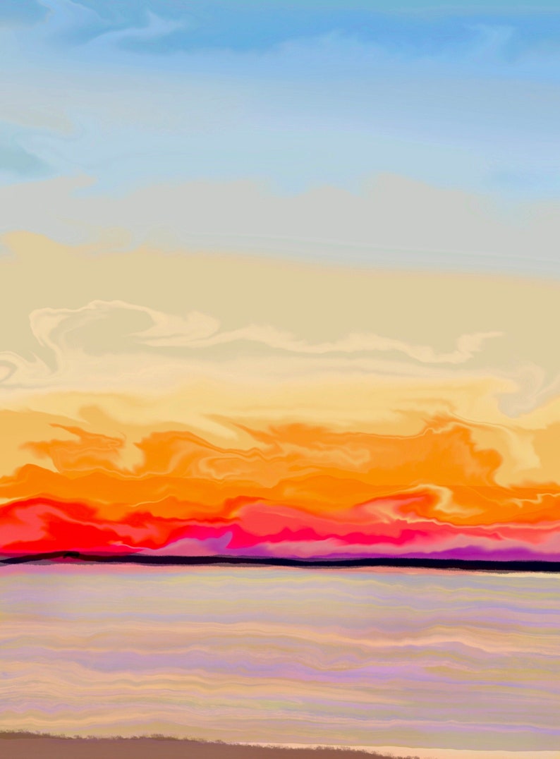 Bay Sunset - Etsy