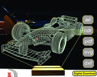 Laser Cut F1 Car - Etsy UK