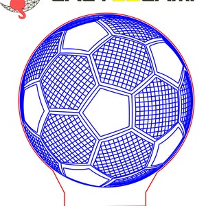 Football 3D Lamp File, Plan for Cnc Laser Engraving - Etsy