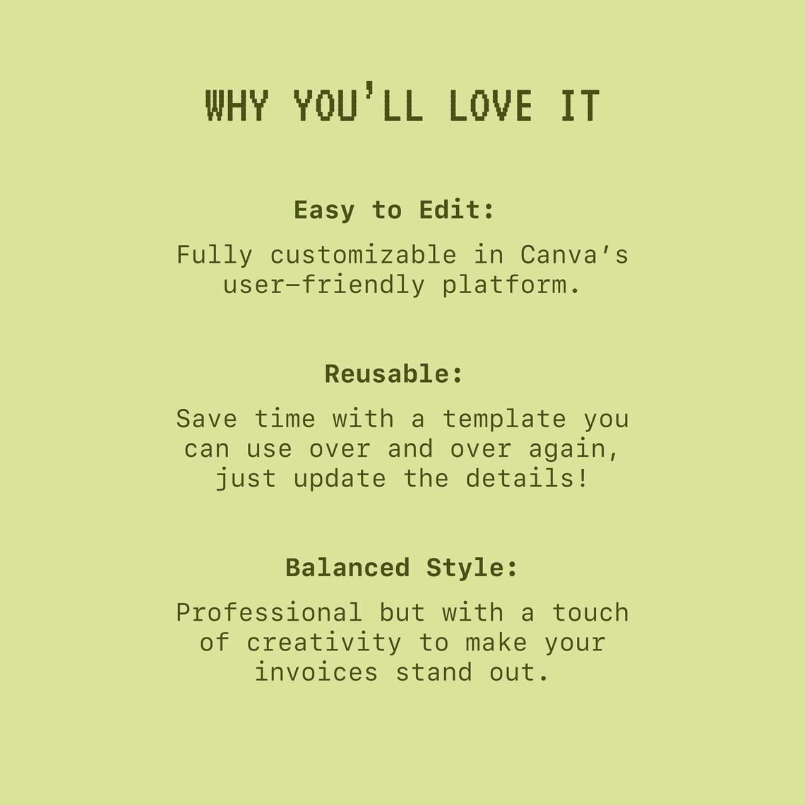 Professional yet Fun Editable Invoice Template, Stylish Canva Invoice ...