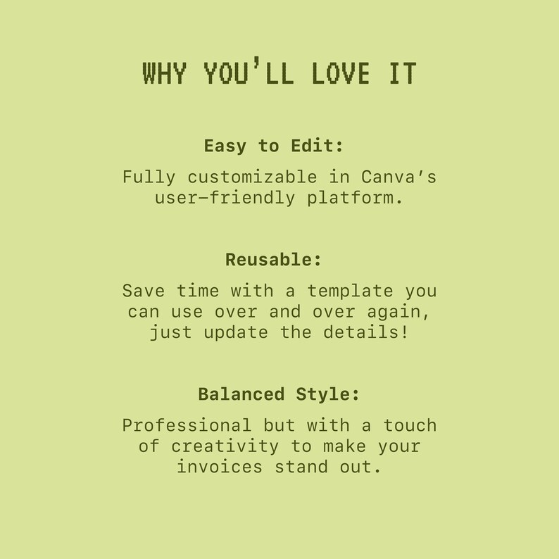 Professional yet Fun Editable Invoice Template, Stylish Canva Invoice ...