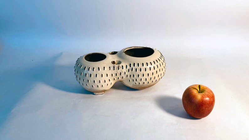 Folk Art Pottery Dual Candle Holder and Planter by Wolfgang Geisler ...