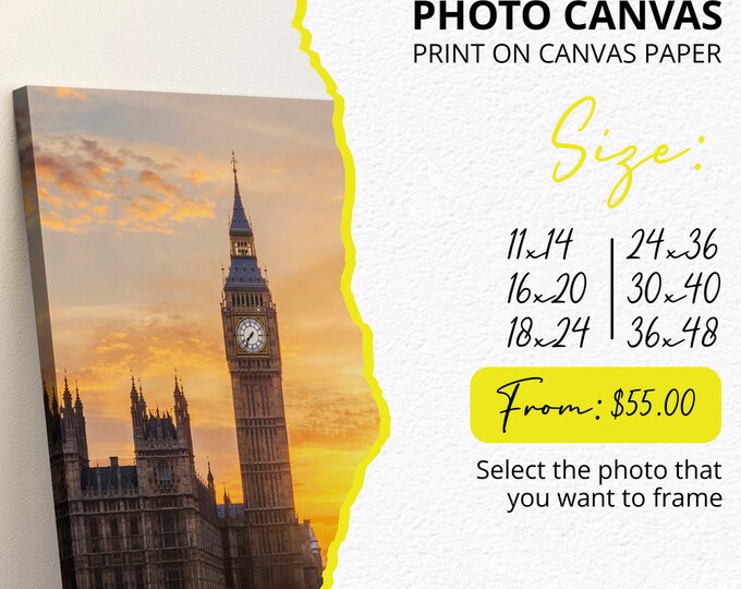 Customizable Photo Canvas, Custom Printed Canvas, Family Canvas, Gift ...