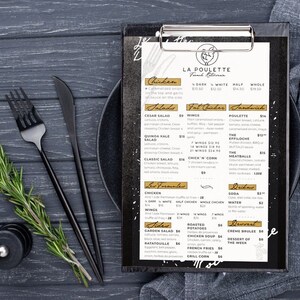 10 Menu Restaurant Printing Lamination - Etsy