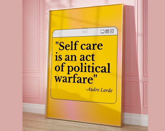 Feminist Audre Lorde Quote Art Print, Political Poster, Dorm Wall Art ...