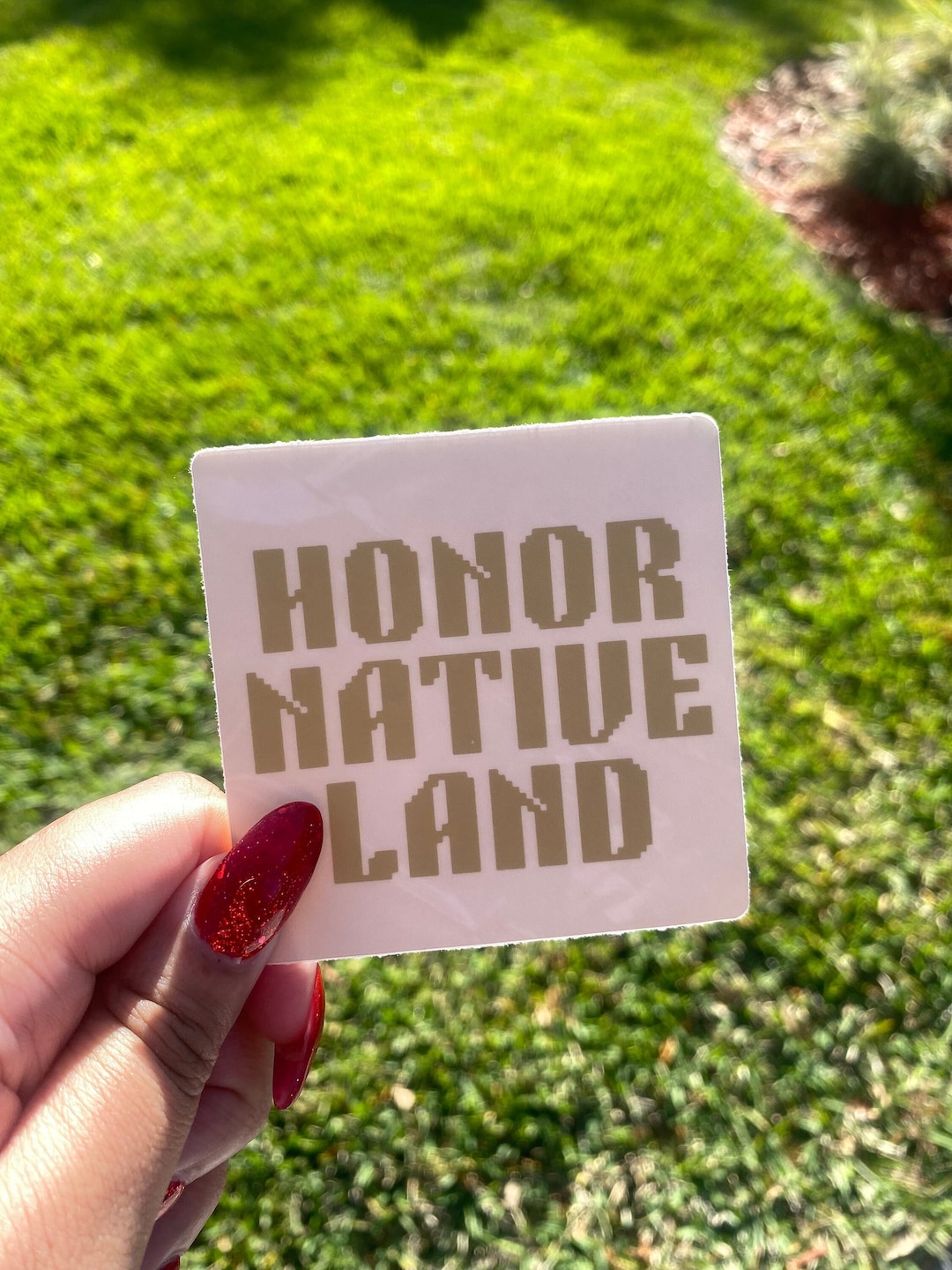 Honor Native Land Sticker, Indigenous Rights, Political Laptop Decal ...