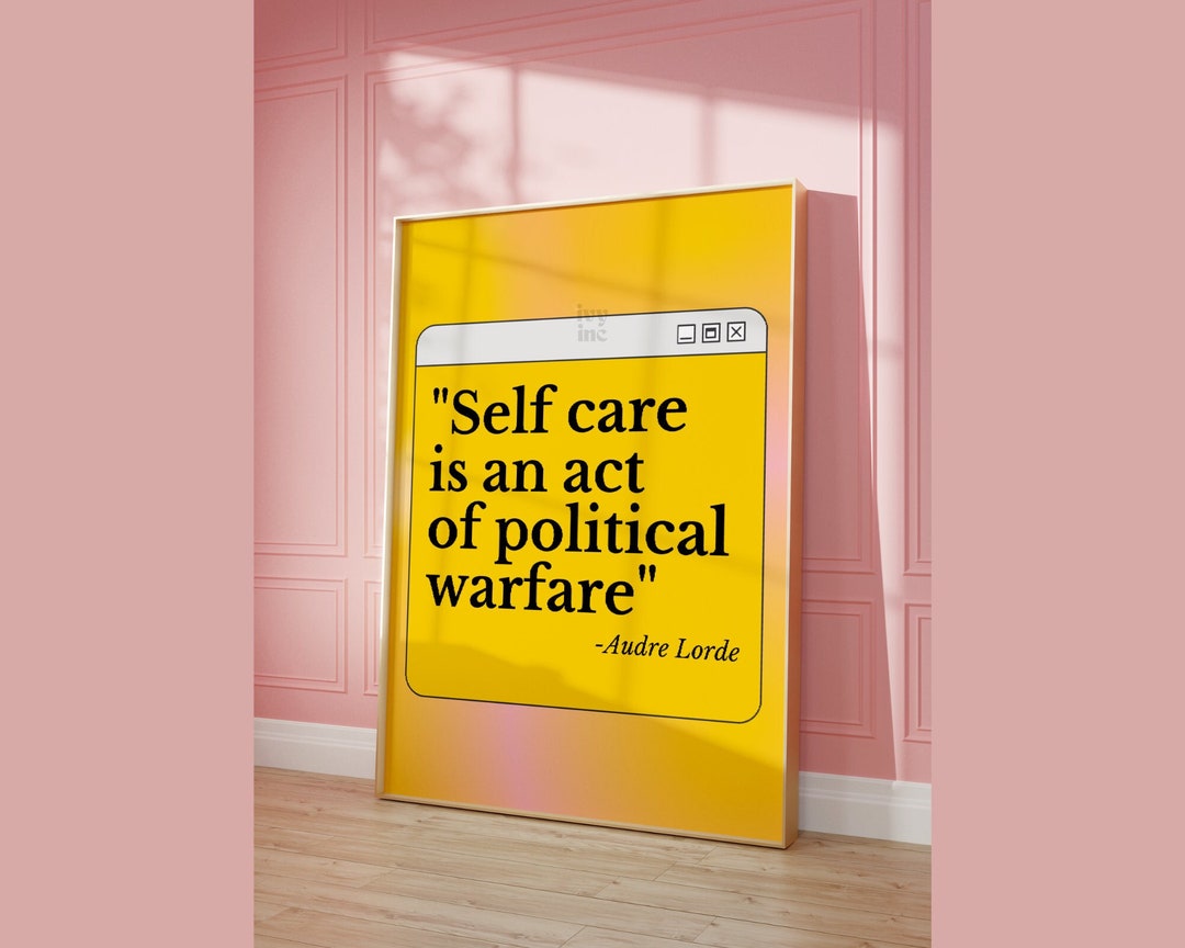 Feminist Audre Lorde Quote Art Print, Political Poster, Dorm Wall Art ...
