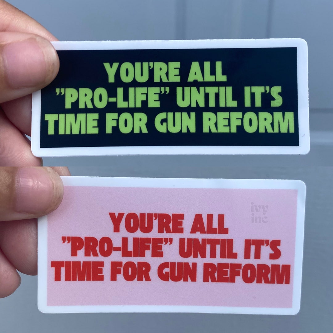 Abortion Rights Gun Contolsticker, Pro-choice Feminist Gift, Disarm ...