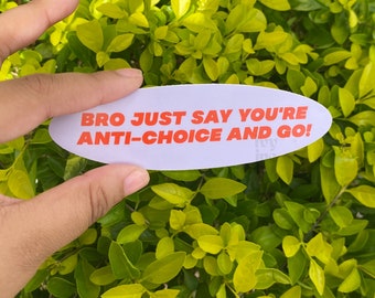 Pro Choice Bumper Sticker - Etsy