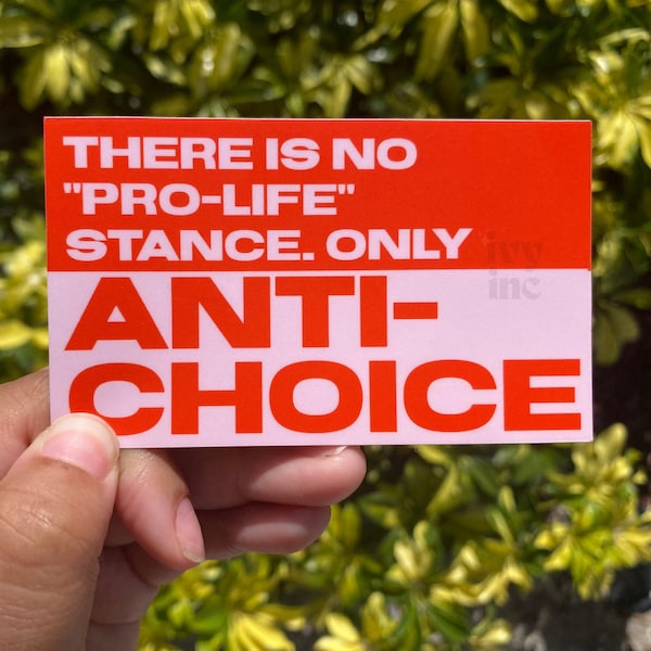 Pro Choice Sticker - Etsy