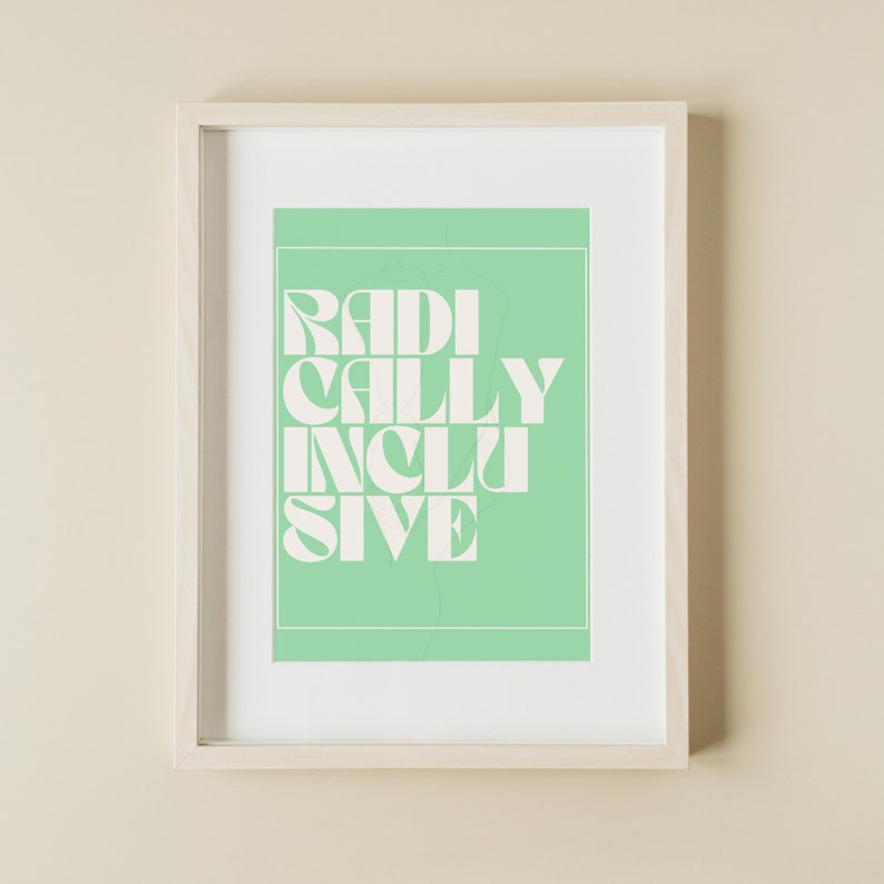 Radical Feminist Poster aesthetic Art Print Social Justice | Etsy