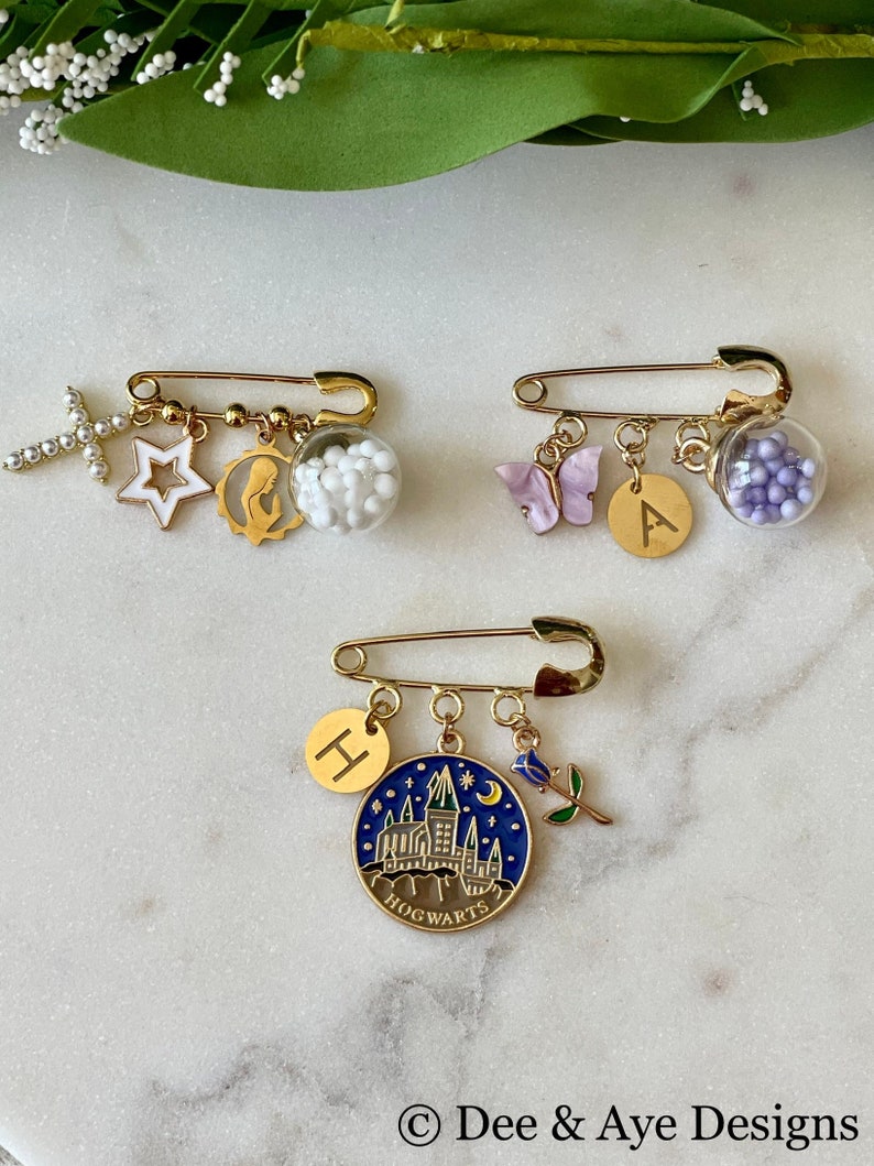 Custom Newborn Baby Pin | Gold Baptism Pin | Baby Keepsake | Baby ...