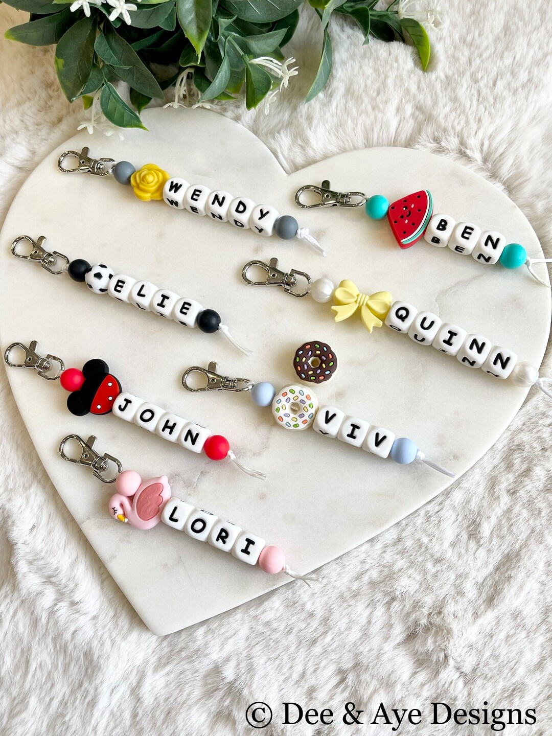 Custom Name Keychain Name Tag Kids Keychain Keychain for Backpack Gifts ...