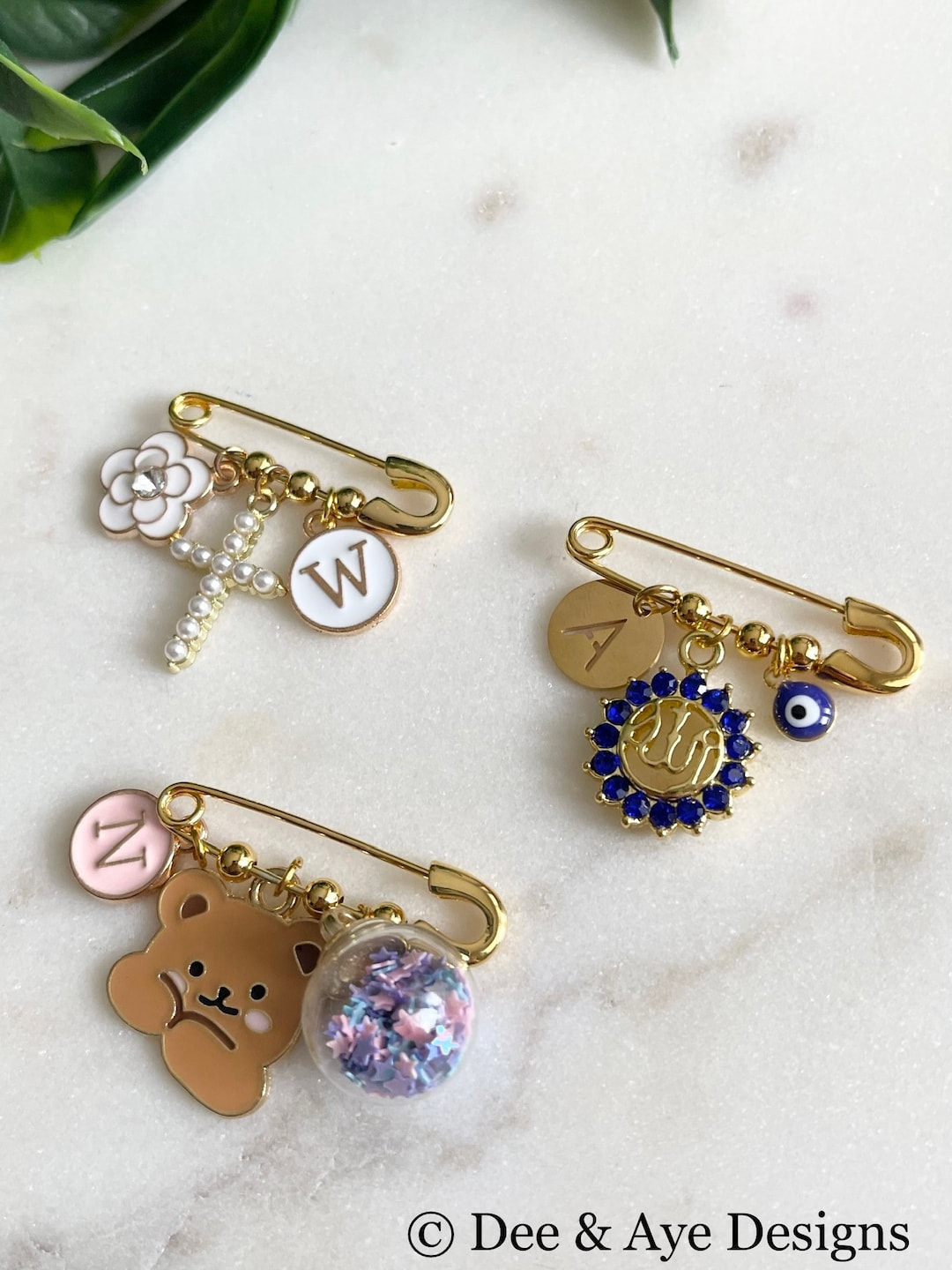 Custom Newborn Baby Pin | Gold Baptism Pin | Baby Keepsake | Baby ...