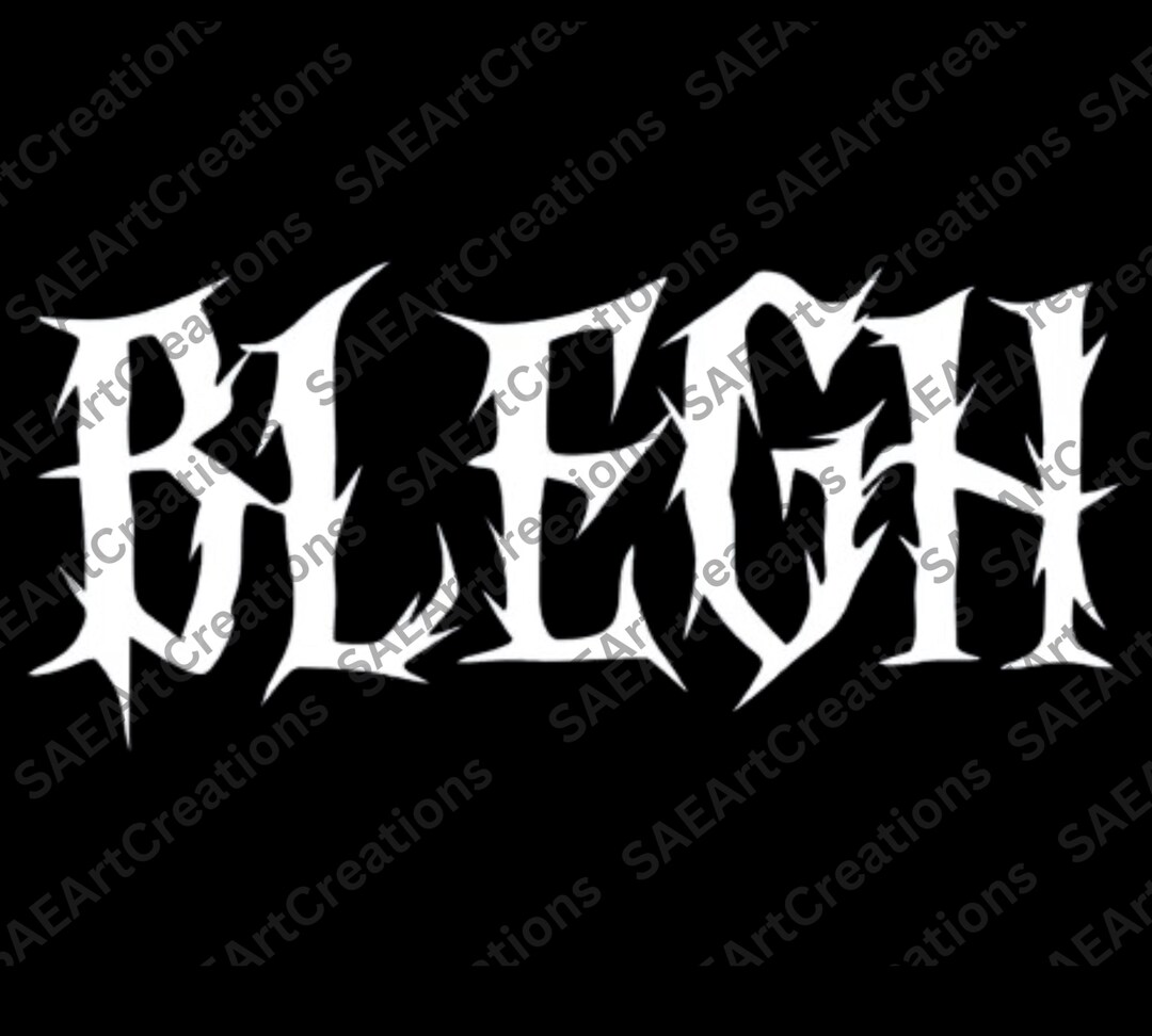 Heavy Metal Blegh SVG, Metal Decal Png, Can I Get A Blegh, Bleghssed ...