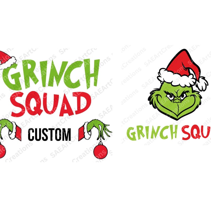 Grinch Squad 2025 Svg - Etsy