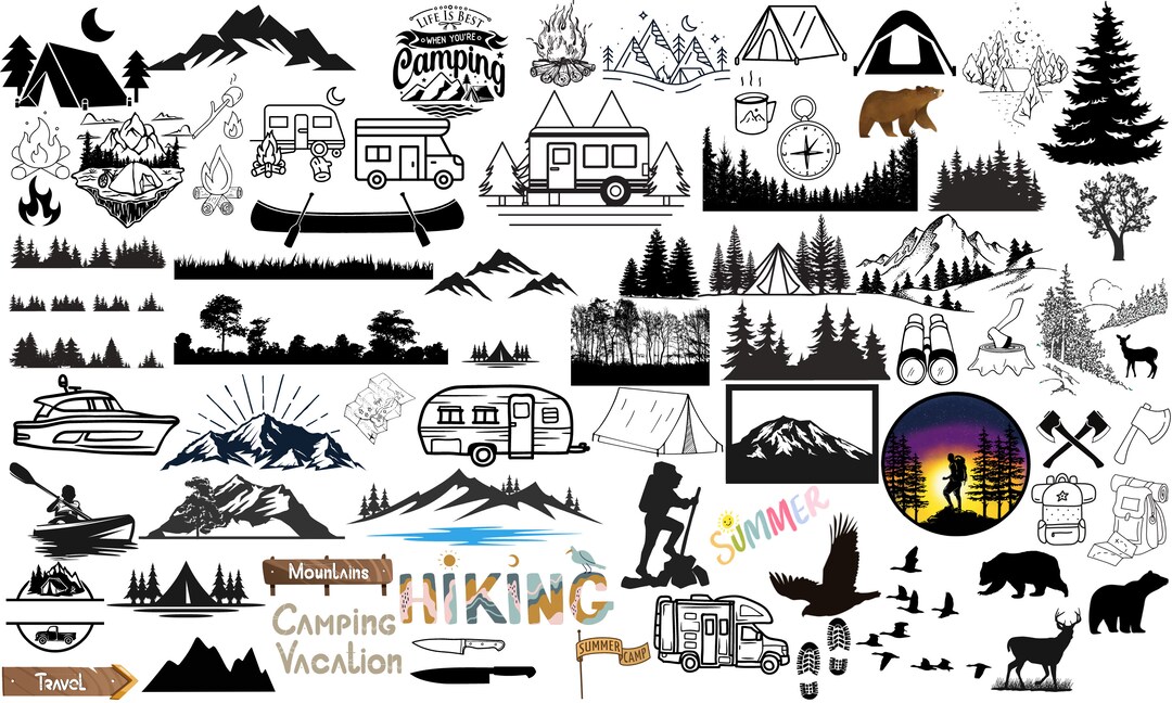 CAMPING SVG Bundletree Svg Hunting Camping Svg Cut Files - Etsy