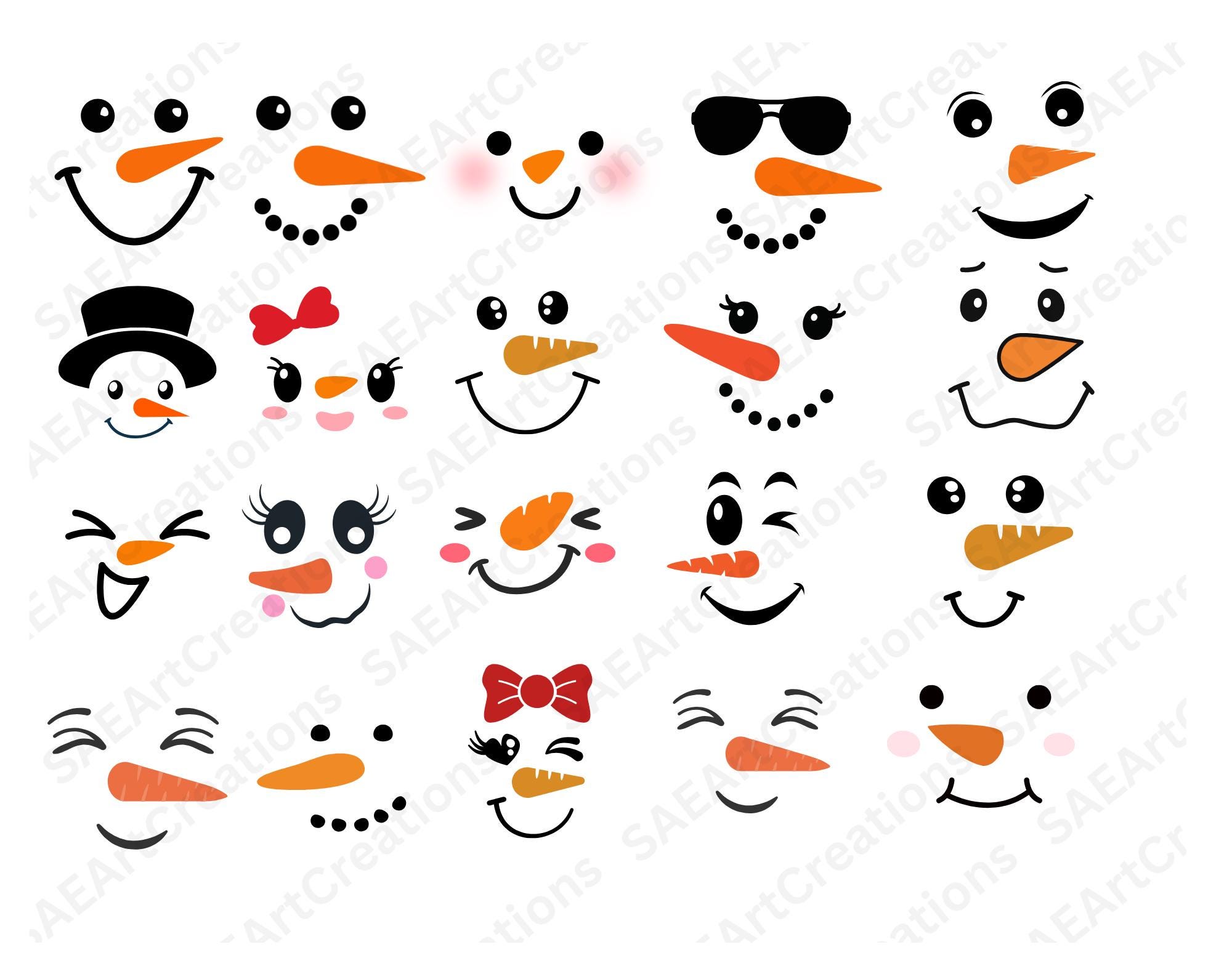 Snowman Face Svg, Snowman Svg, Christmas Snowman Svg, Png, Snowman Cut ...